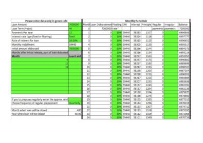28 Tables to Calculate Loan Amortization Schedule (Excel) ᐅ TemplateLab