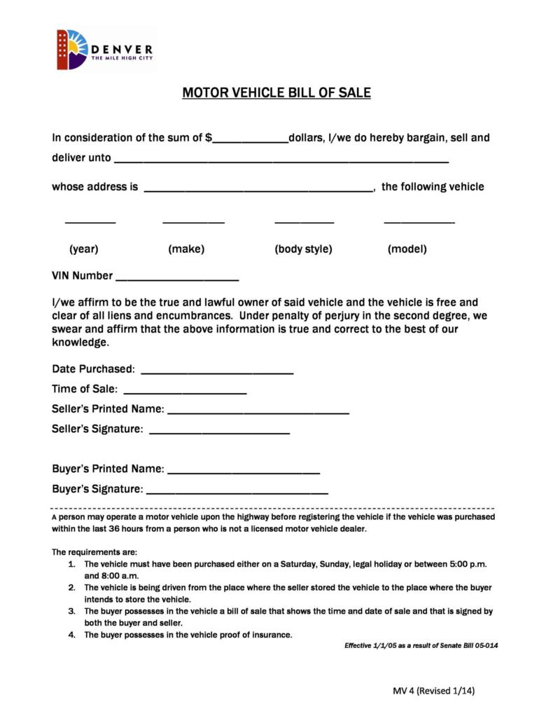 45+ Printable Bill of Sale Templates [Free] (Word, PDF)