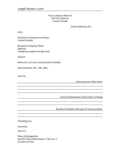 35 Formal / Business Letter Format Templates & Examples ᐅ TemplateLab