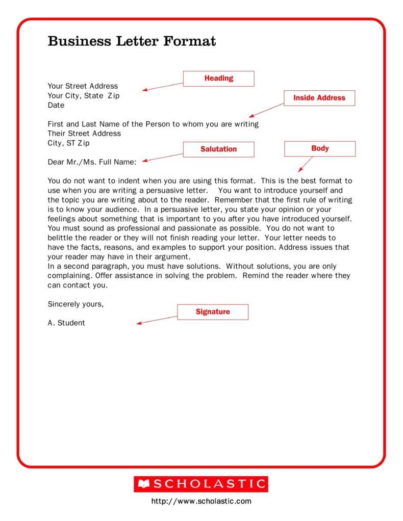 35 Formal / Business Letter Format Templates & Examples ᐅ TemplateLab