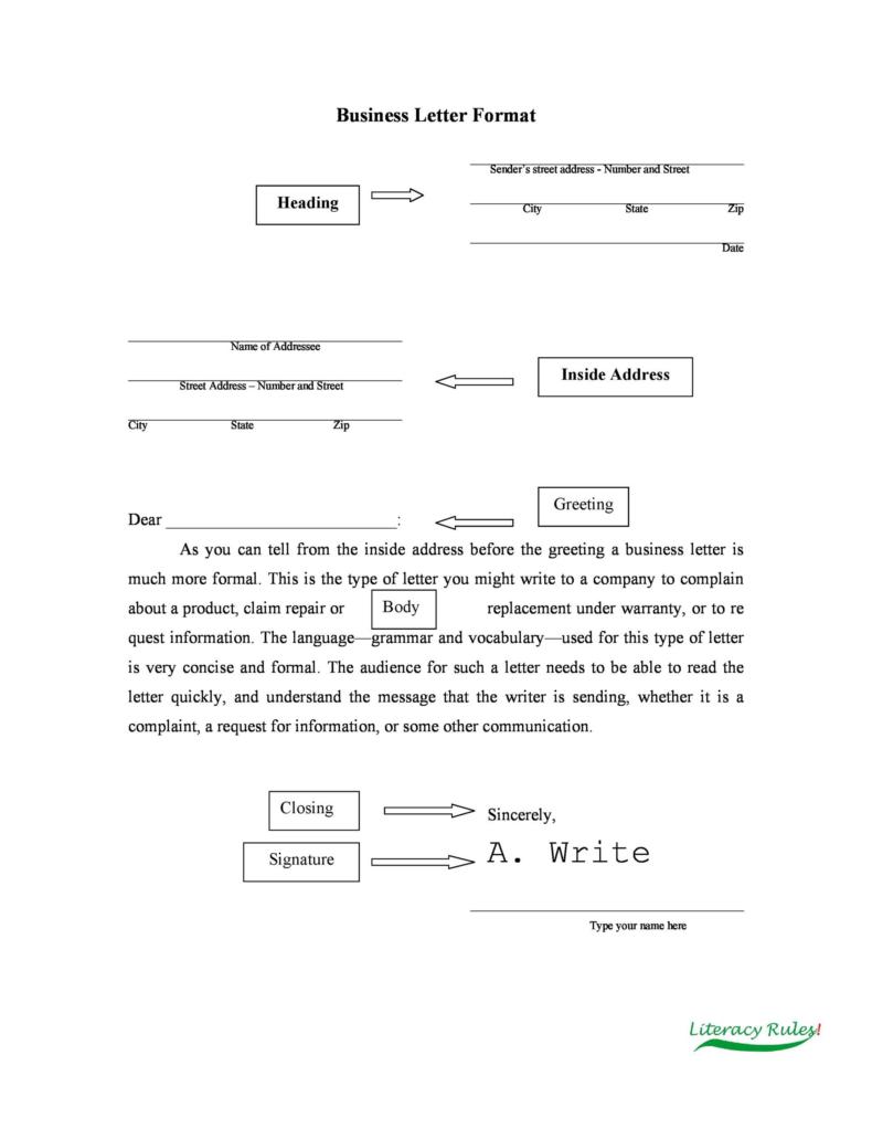 35 Formal / Business Letter Format Templates & Examples ᐅ TemplateLab
