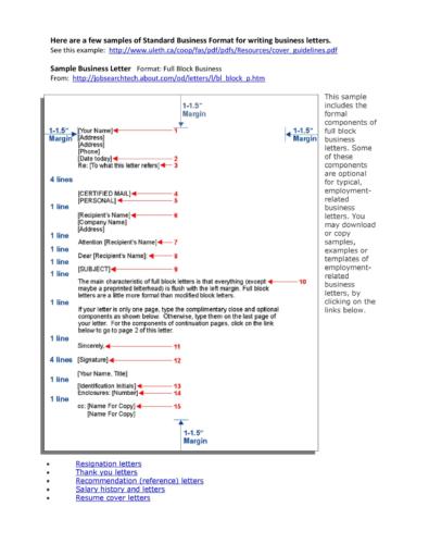 35 Formal / Business Letter Format Templates & Examples ᐅ TemplateLab
