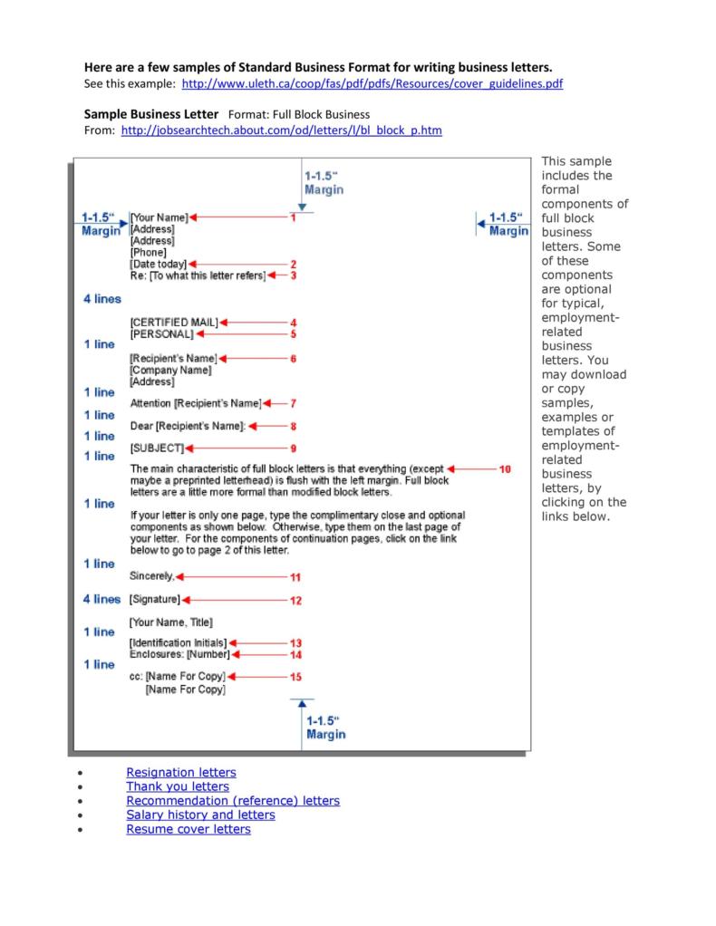 35 Formal / Business Letter Format Templates & Examples ᐅ TemplateLab