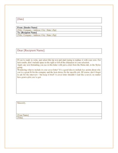 35 Formal / Business Letter Format Templates & Examples ᐅ TemplateLab