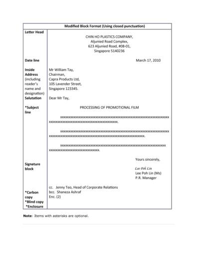 35 Formal / Business Letter Format Templates & Examples ᐅ TemplateLab