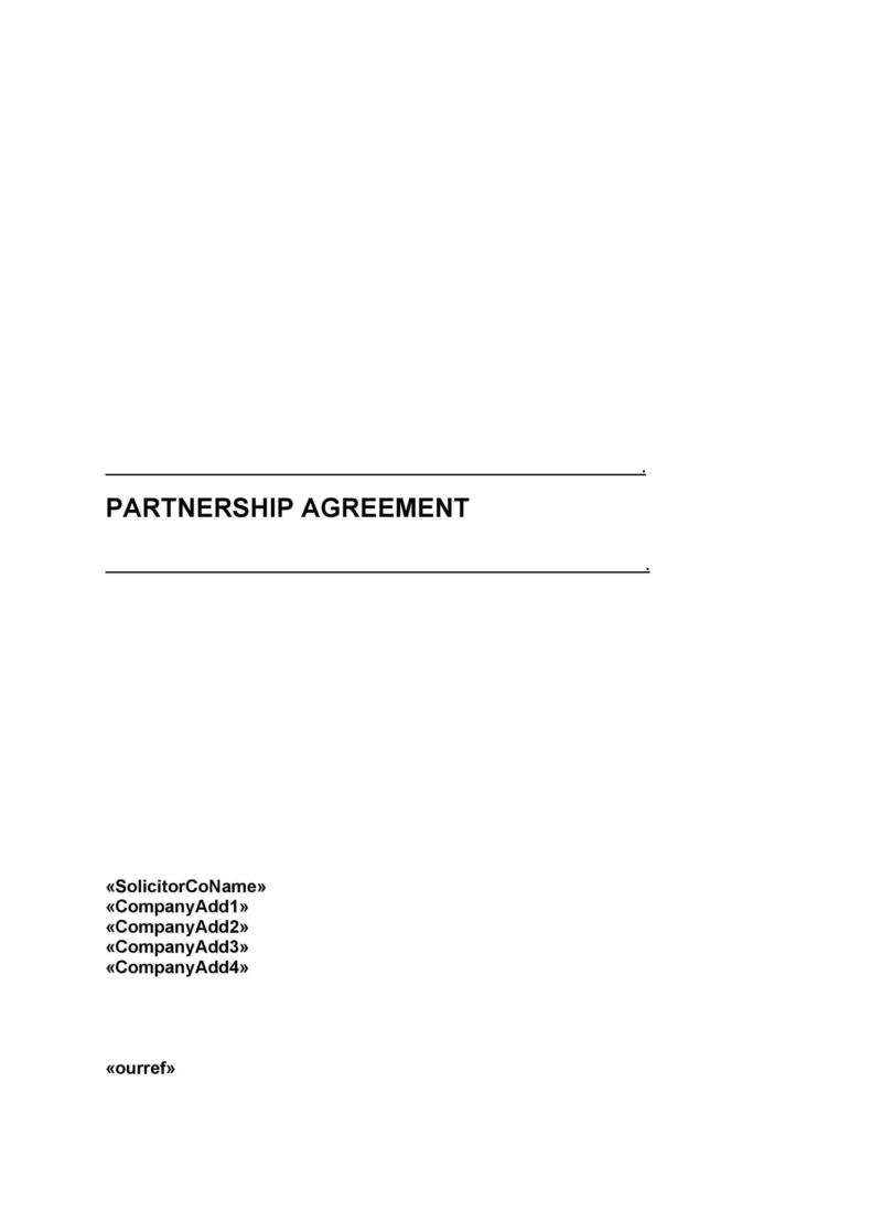 40+ FREE Partnership Agreement Templates (Business, General)