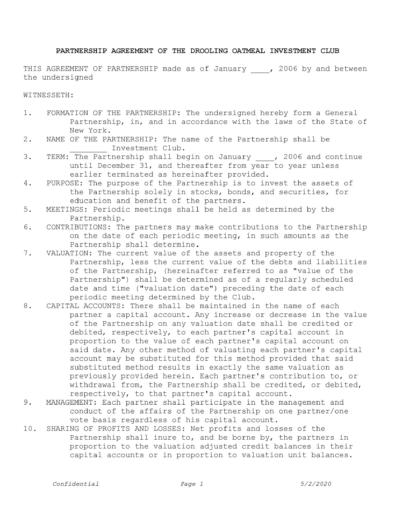 40+ FREE Partnership Agreement Templates (Business, General)