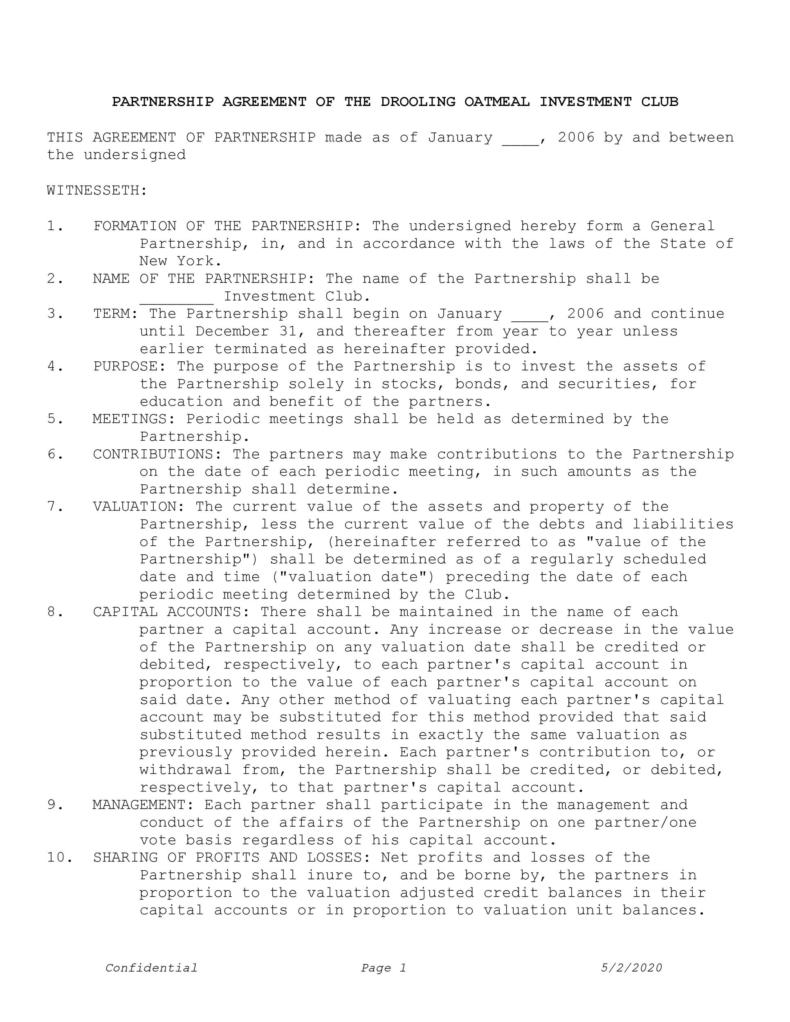 40+ FREE Partnership Agreement Templates (Business, General)