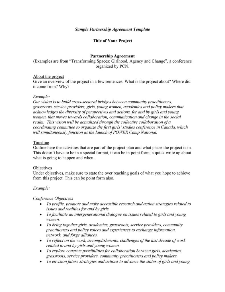 40+ FREE Partnership Agreement Templates (Business, General)