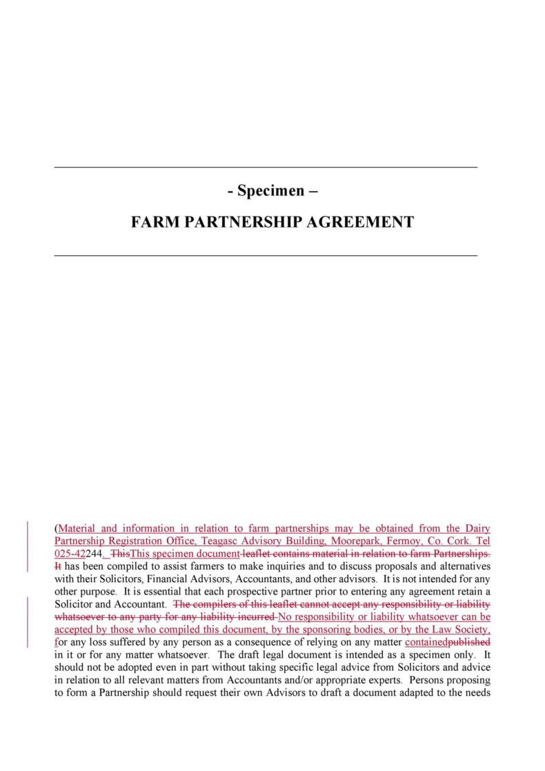 40+ FREE Partnership Agreement Templates (Business, General)