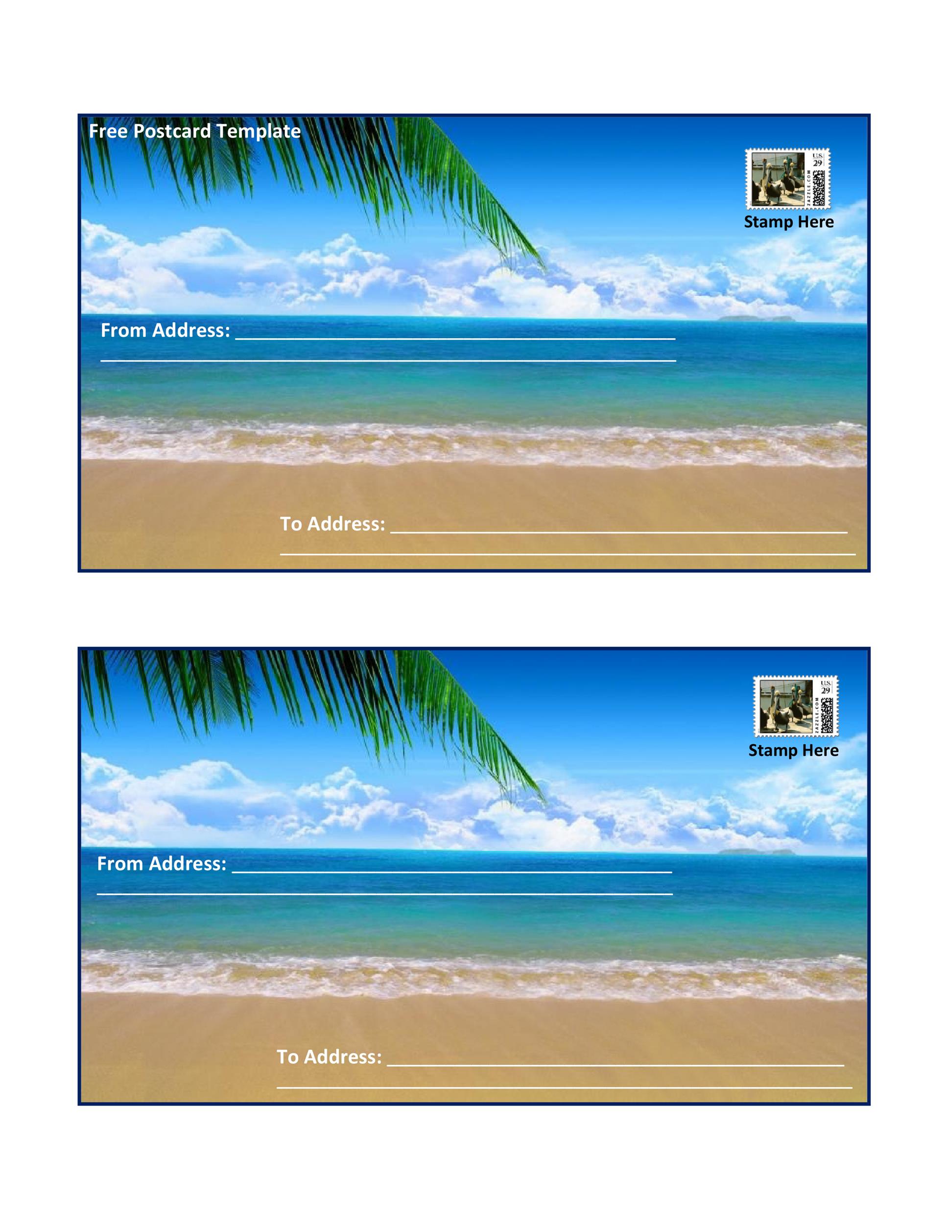 Free Postcard Templates | 15+ Free Word, Excel & PDF Formats, Samples ...