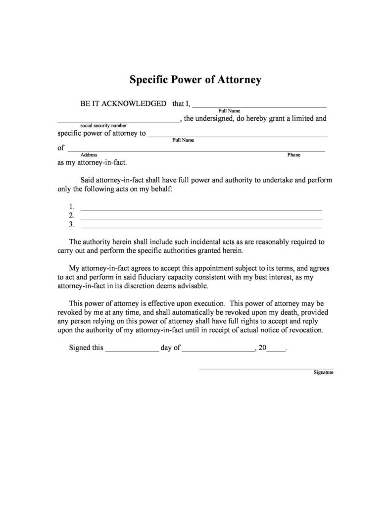 50+ General Power of Attorney Forms & Templates (FREE)