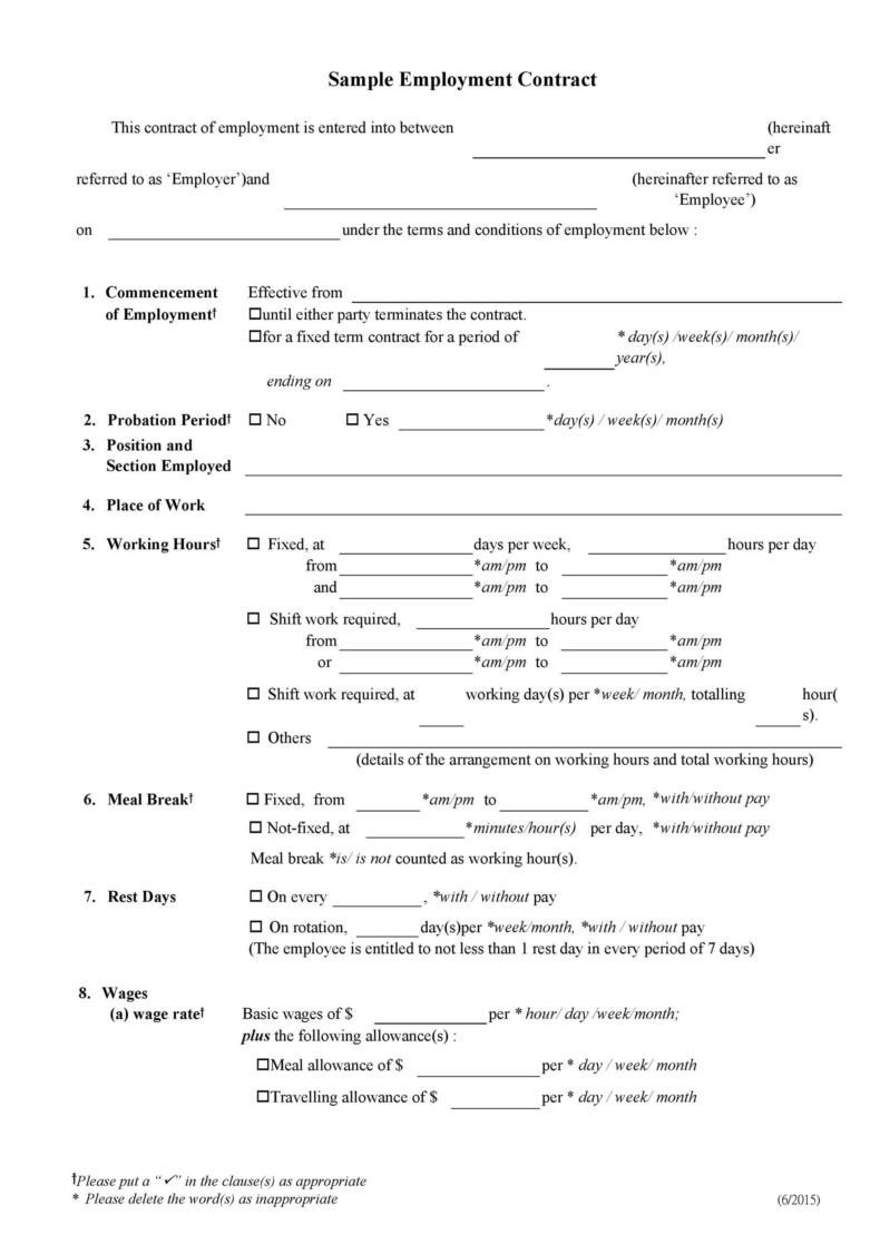 40 Great Contract Templates (Employment, Construction, Photography etc)