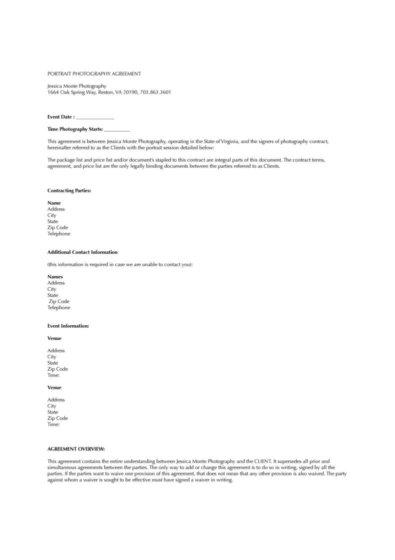 40 Great Contract Templates (Employment, Construction, Photography etc)