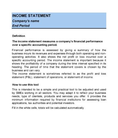 41 FREE Income Statement Templates & Examples - TemplateLab