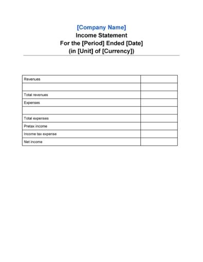 41 FREE Income Statement Templates & Examples - TemplateLab