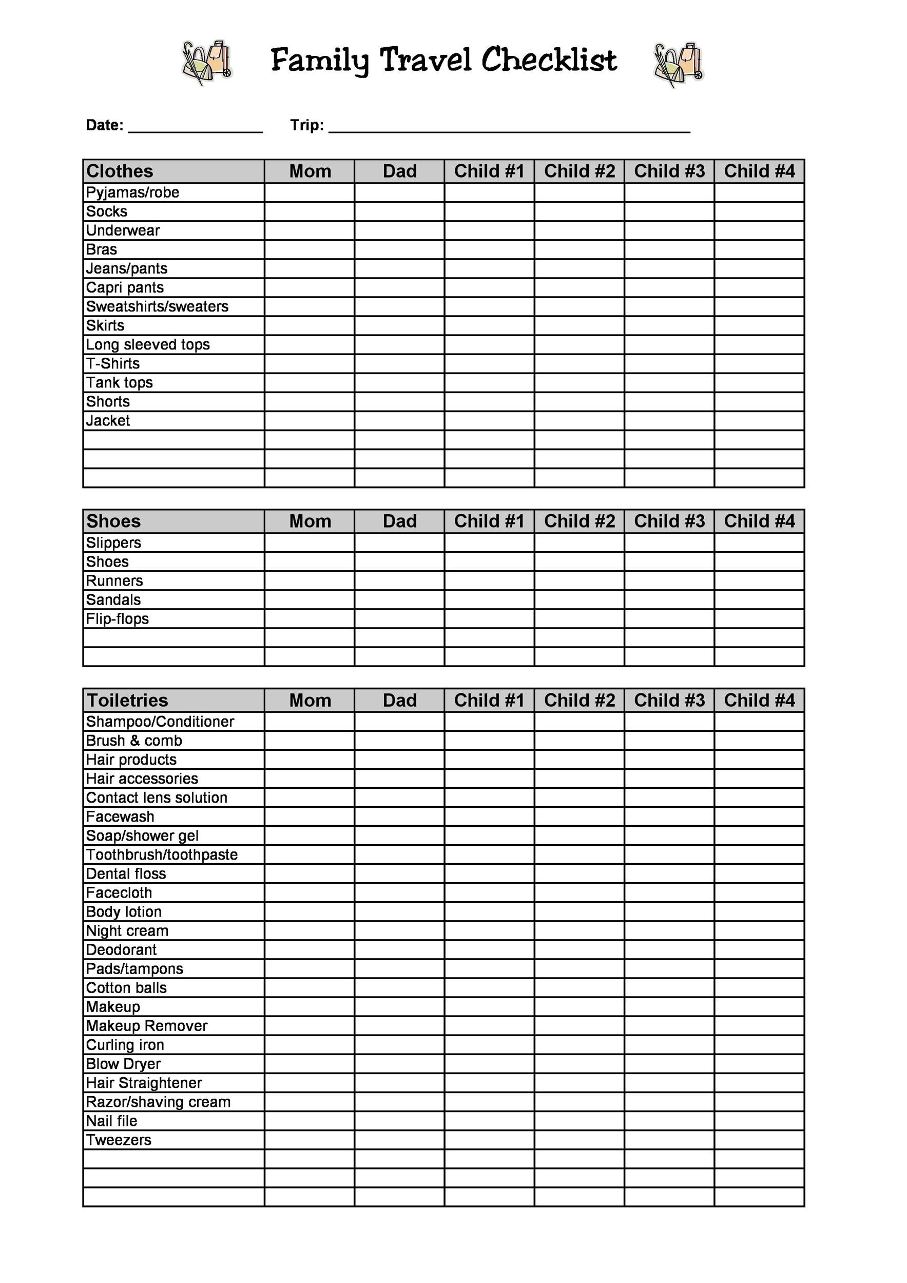 Blank Packing List Template The Best Template Example Blank Packing List Template The Best Template Example