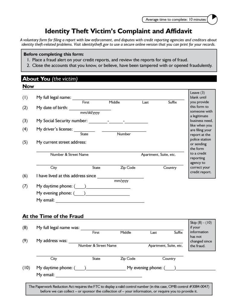 60 Free Affidavit Templates & Forms [Word, PDF] - TemplateLab