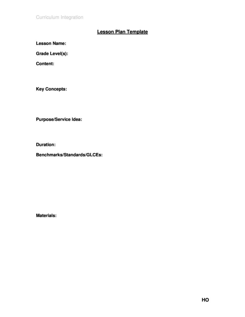 44 FREE Lesson Plan Templates [Common Core, Preschool, Weekly]