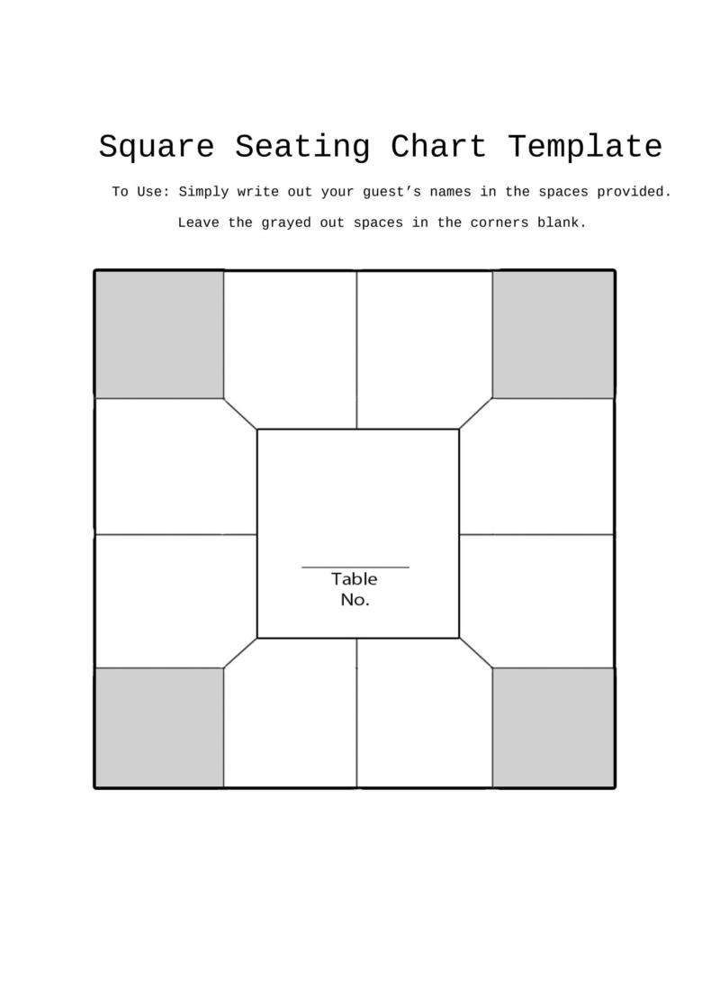 40+ Great Seating Chart Templates (Wedding, Classroom + more)