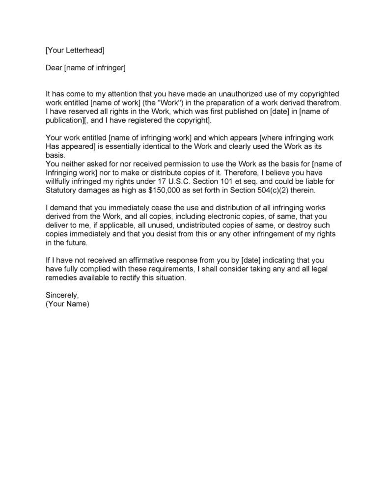 30+ Cease and Desist Letter Templates [FREE] ᐅ TemplateLab