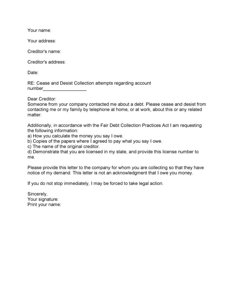 30+ Cease and Desist Letter Templates [FREE] ᐅ TemplateLab