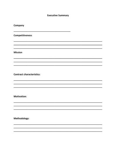 30+ Perfect Executive Summary Examples & Templates ᐅ TemplateLab