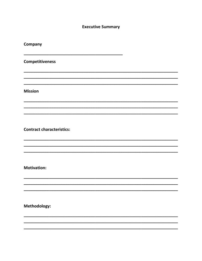 30+ Perfect Executive Summary Examples & Templates ᐅ TemplateLab