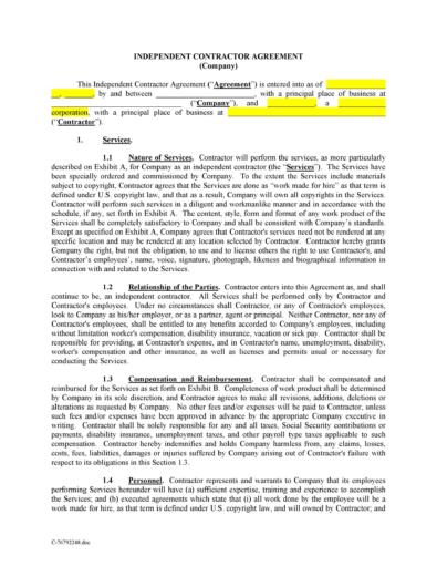 50+ Simple Independent Contractor Agreement Templates [FREE]