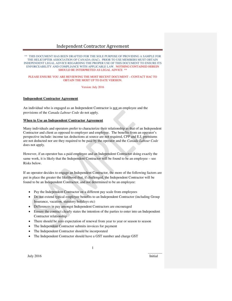 50+ Simple Independent Contractor Agreement Templates [FREE]