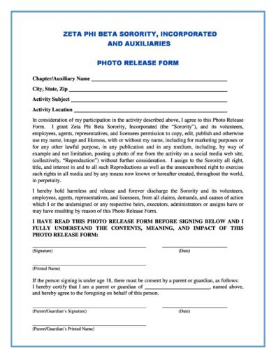 53 Standard Photo Release Forms [Free] ᐅ TemplateLab