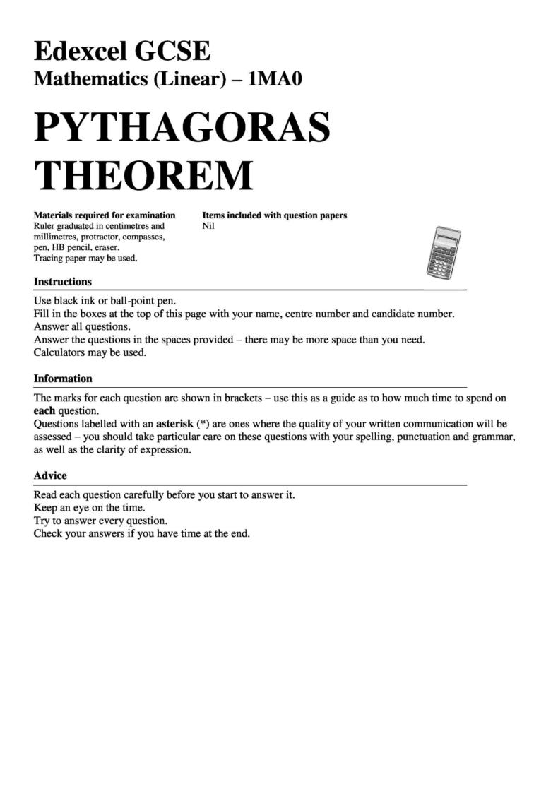 48 Pythagorean Theorem Worksheet with Answers [Word + PDF]
