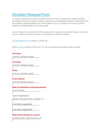 43 FREE Donation Request Letters & Forms ᐅ TemplateLab
