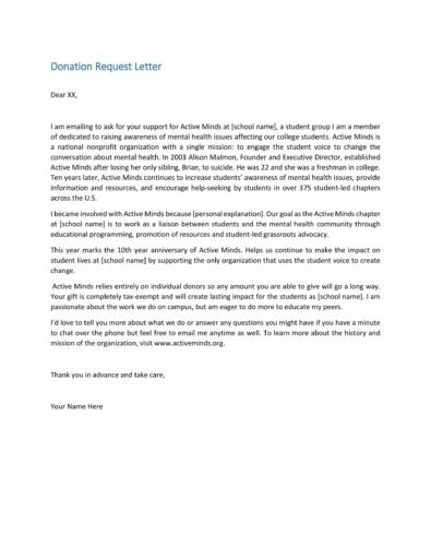 43 FREE Donation Request Letters & Forms ᐅ TemplateLab