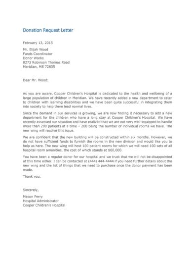 43 FREE Donation Request Letters & Forms ᐅ TemplateLab