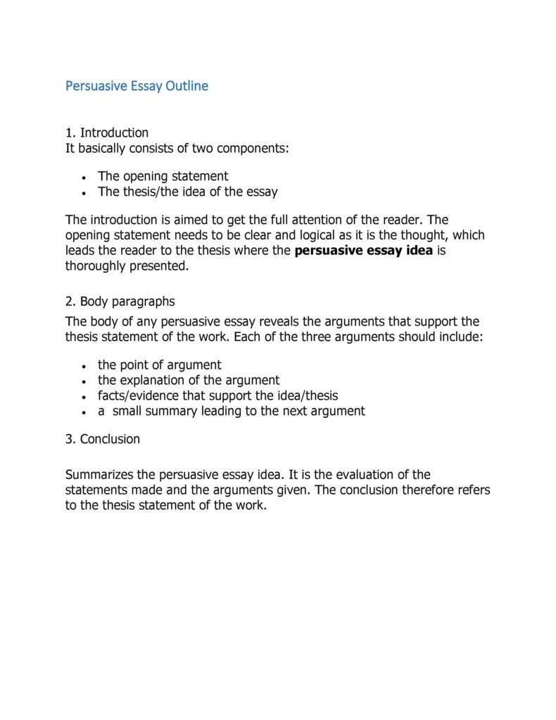 37 Outstanding Essay Outline Templates (Argumentative, Narrative ...