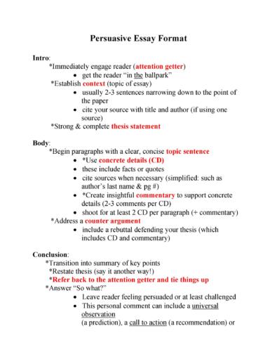 37 Outstanding Essay Outline Templates (Argumentative, Narrative ...