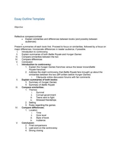 37 Outstanding Essay Outline Templates (Argumentative, Narrative ...