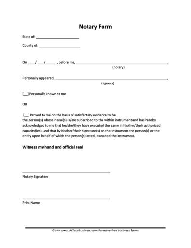 30+ Professional Notarized Letter Templates ᐅ TemplateLab