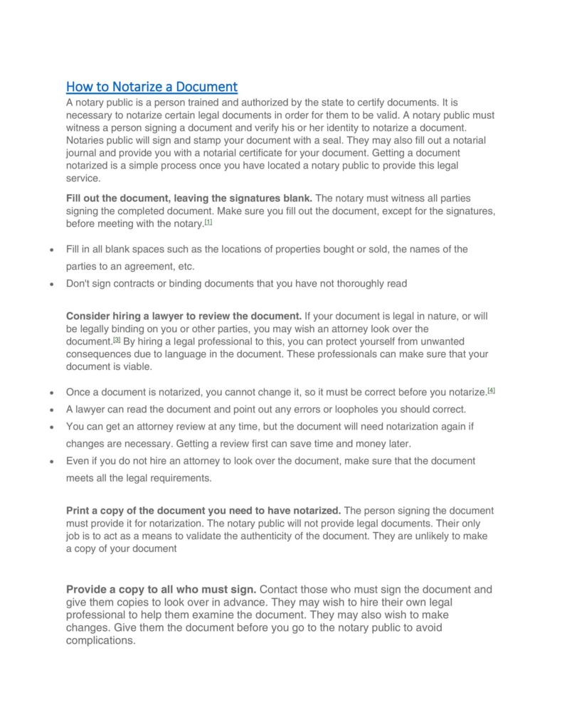 30+ Professional Notarized Letter Templates ᐅ TemplateLab