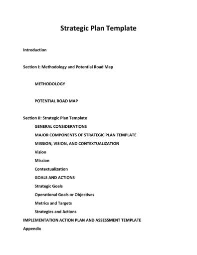 32 Great Strategic Plan Templates to Grow your Business