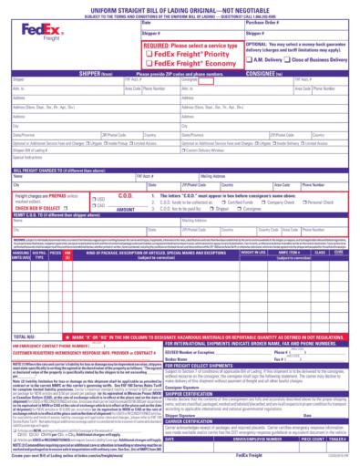 40 formularios y plantillas de conocimientos de embarque gratuitos ...