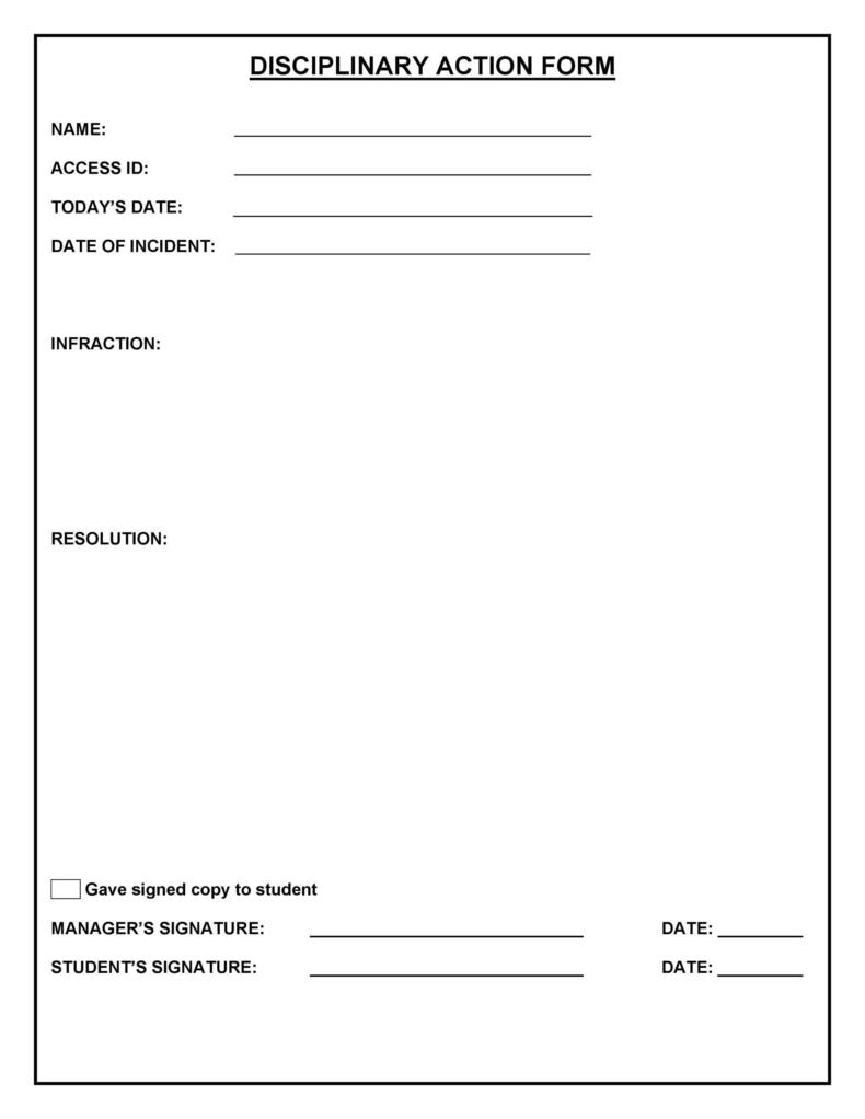 46 Effective Employee Write Up Forms [Disciplinary Action Forms]