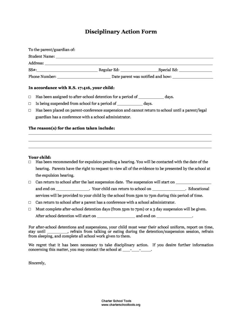 46 Effective Employee Write Up Forms [Disciplinary Action Forms]