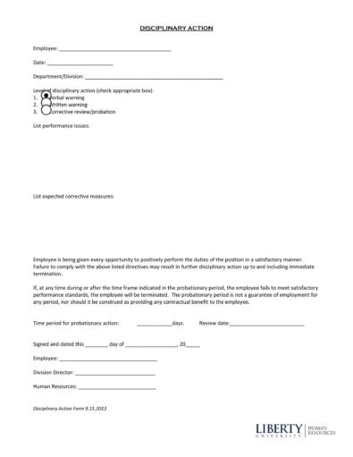 46 Effective Employee Write Up Forms [Disciplinary Action Forms]