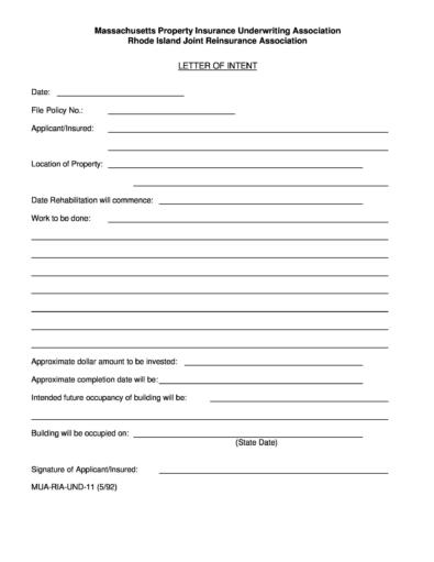 40+ Free Letter of Intent Templates & Samples [Word, PDF]