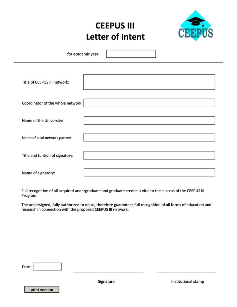 40+ Free Letter of Intent Templates & Samples [Word, PDF]