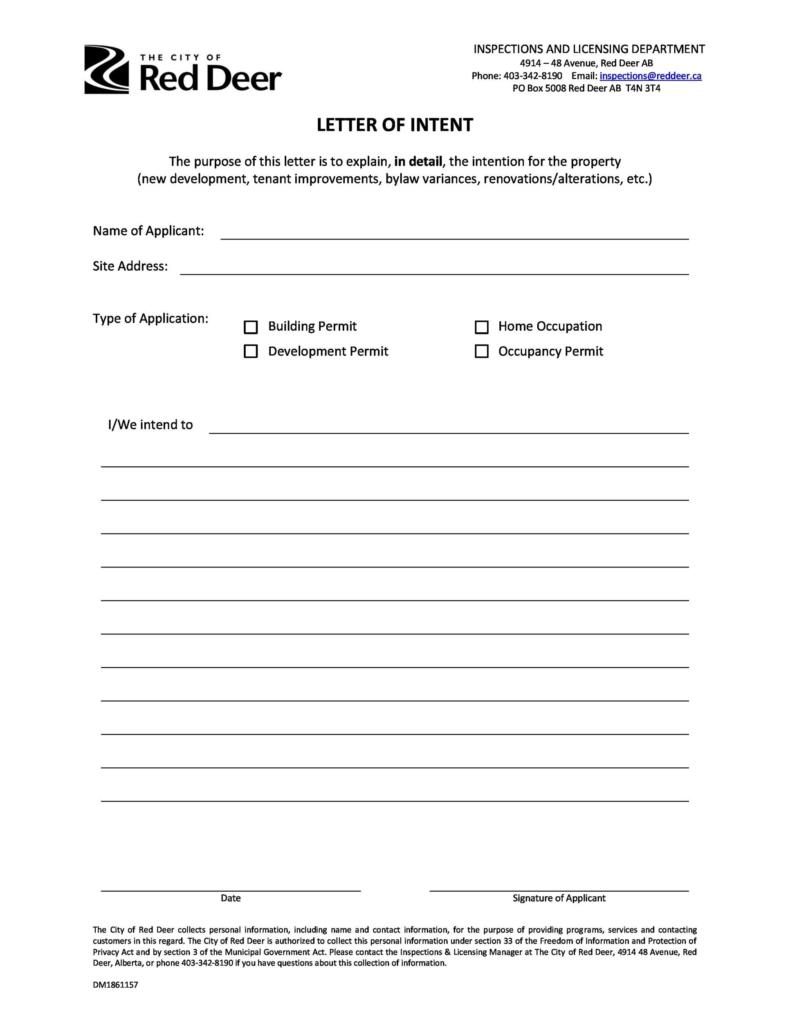 40+ Free Letter of Intent Templates & Samples [Word, PDF]