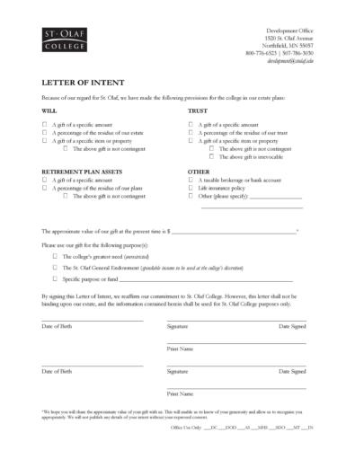 40+ Free Letter of Intent Templates & Samples [Word, PDF]