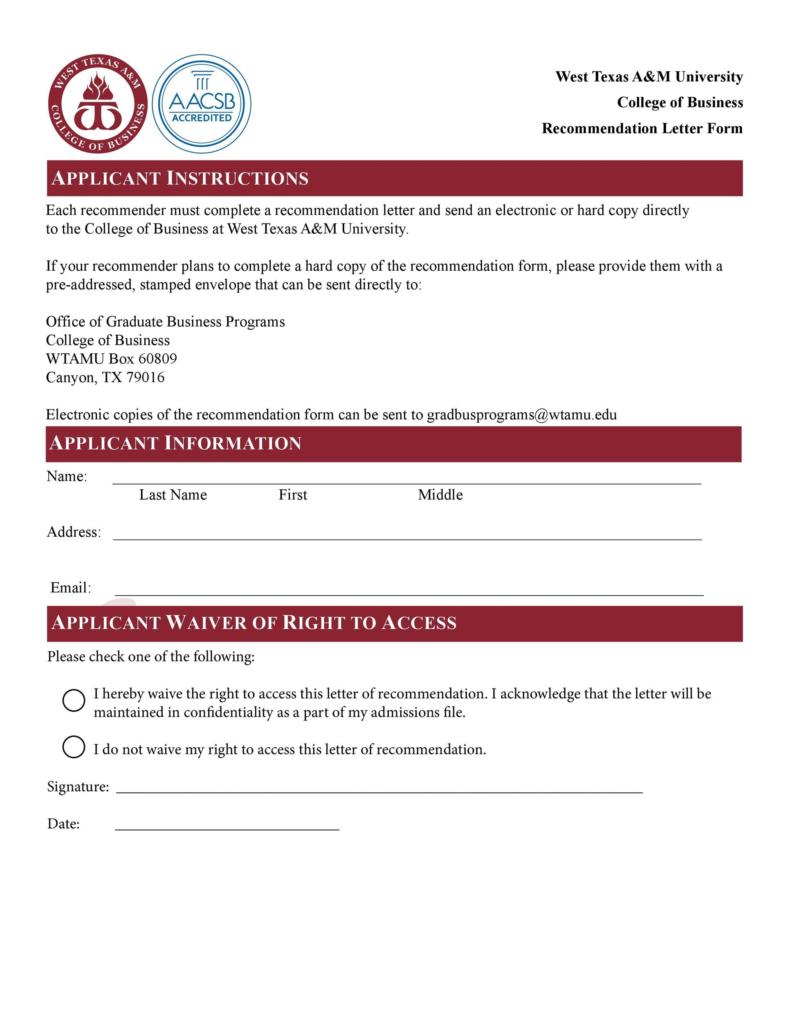 43 FREE Letter of Recommendation Templates & Samples